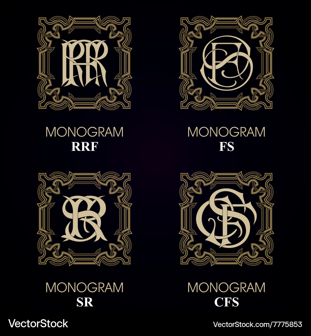 Monogram A Vintage