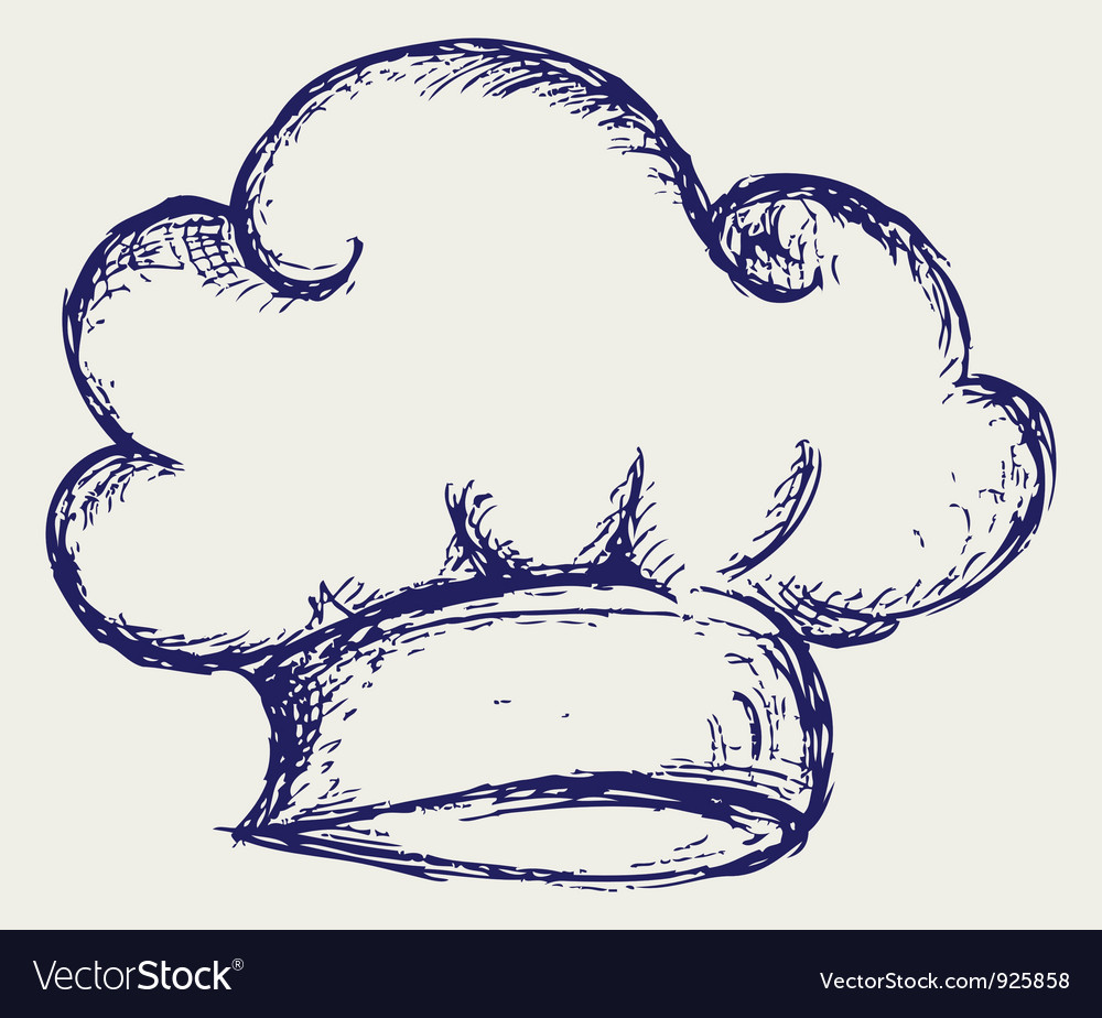 Chef cap Royalty Free Vector Image - VectorStock