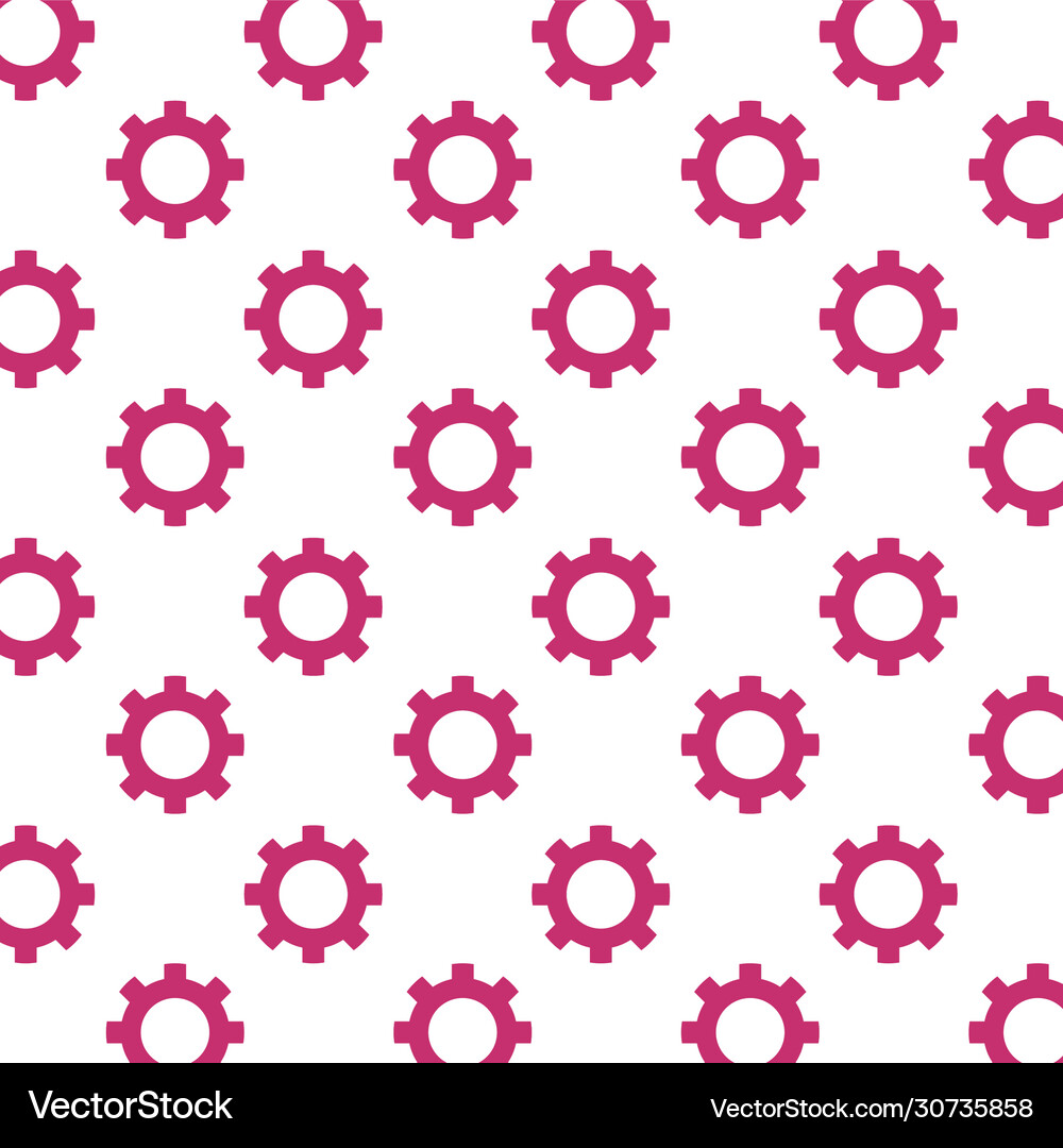Gears settings machine pattern background Vector Image