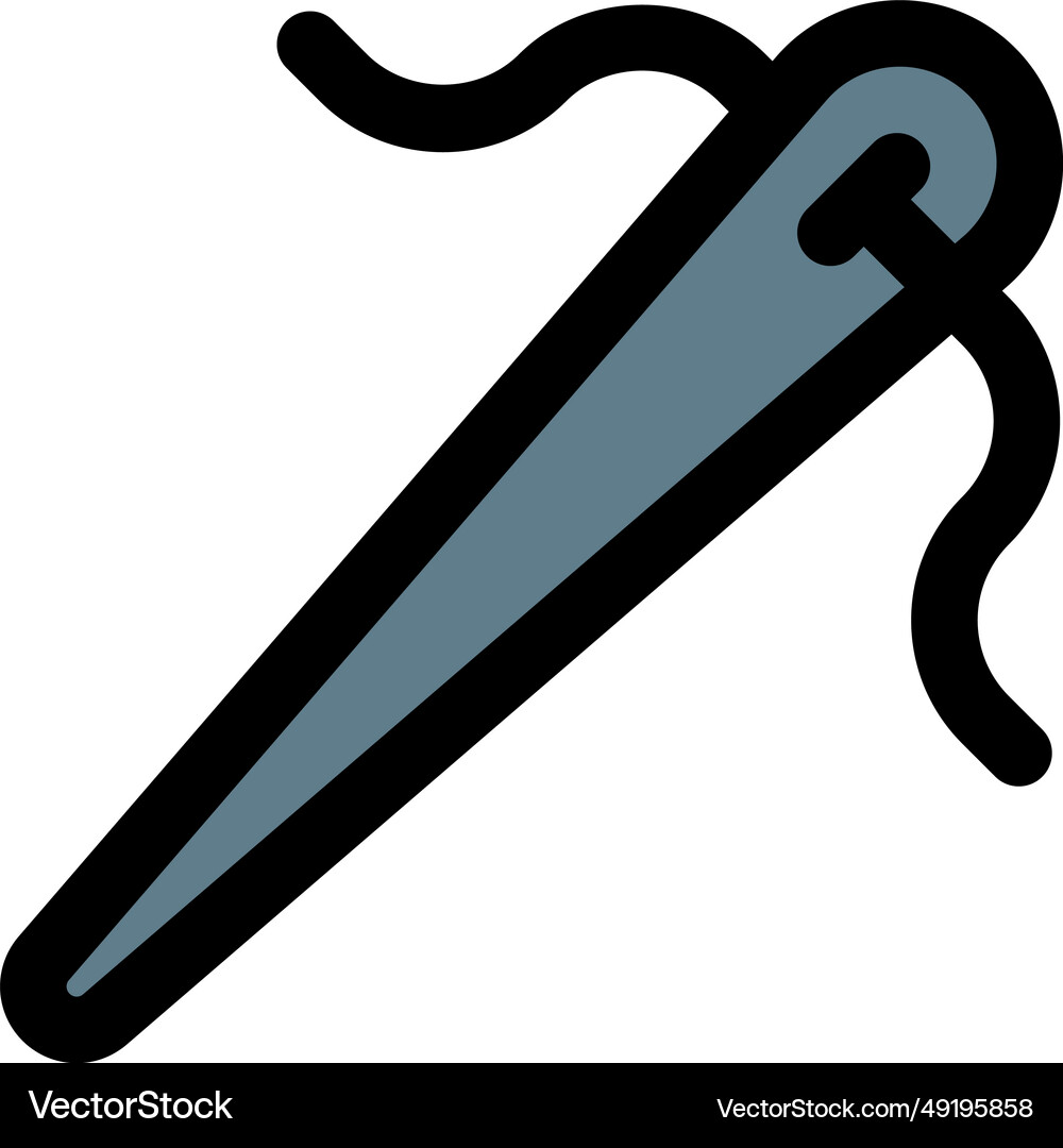 Needle with thread used for sewing clothes Vector Image