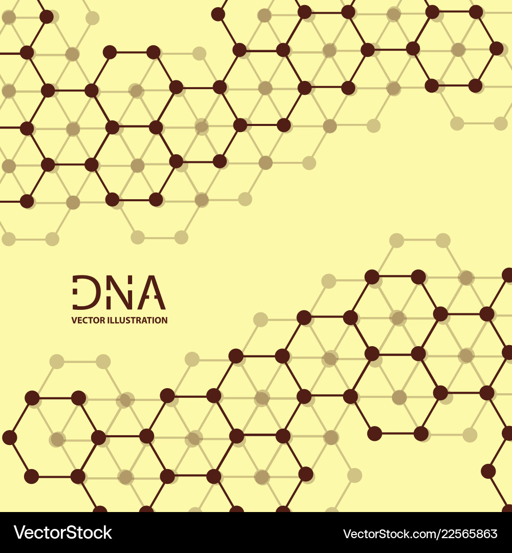 Abstract dna strand symbol isolated on white Vector Image