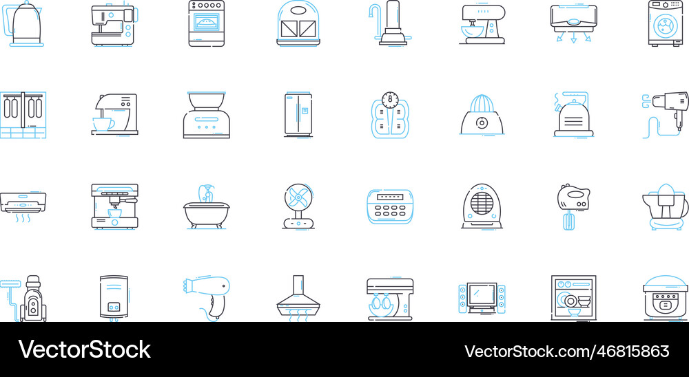 Accents linear icons set dialects intonation Vector Image