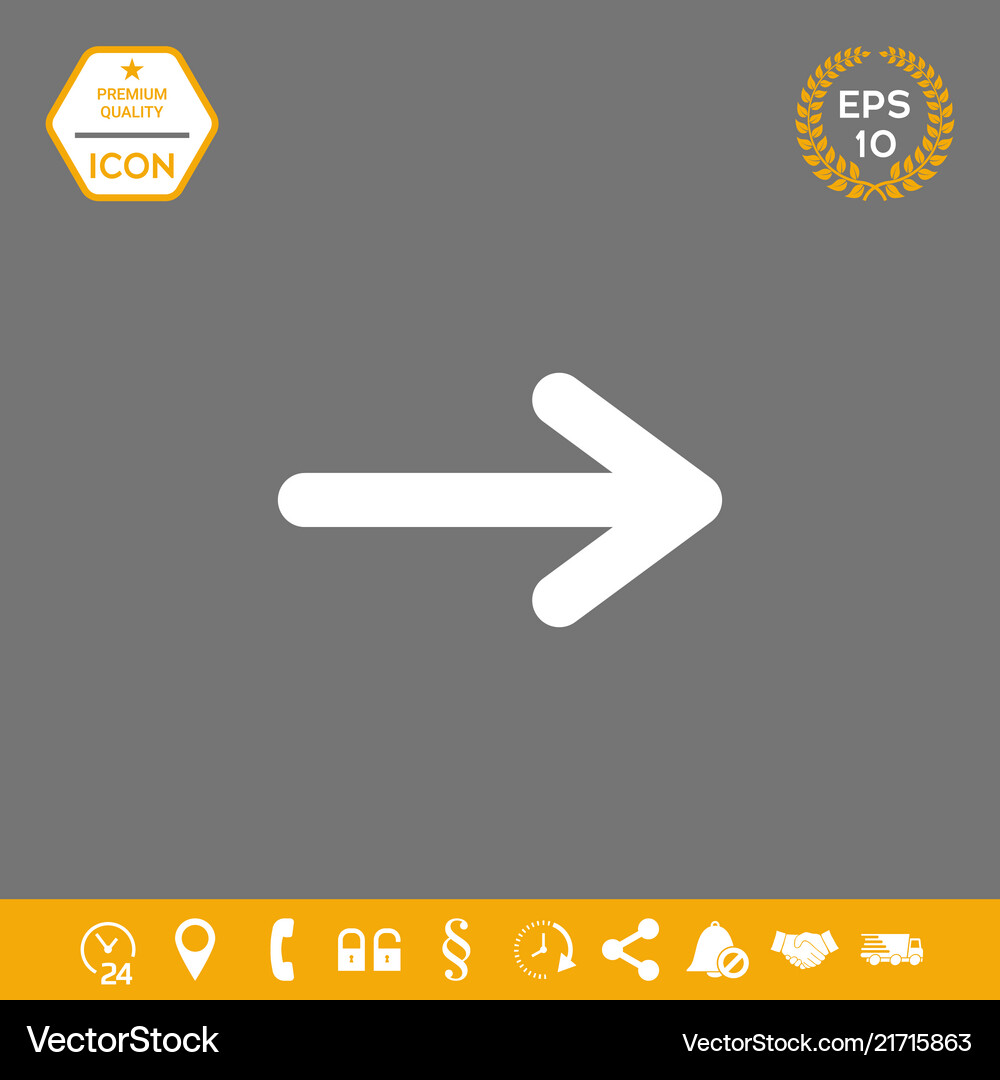 Arrow icon symbol graphic elements for your Vector Image