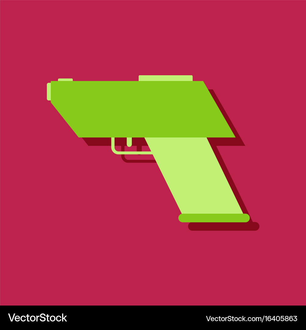 Flat icon design collection electric gun Vector Image