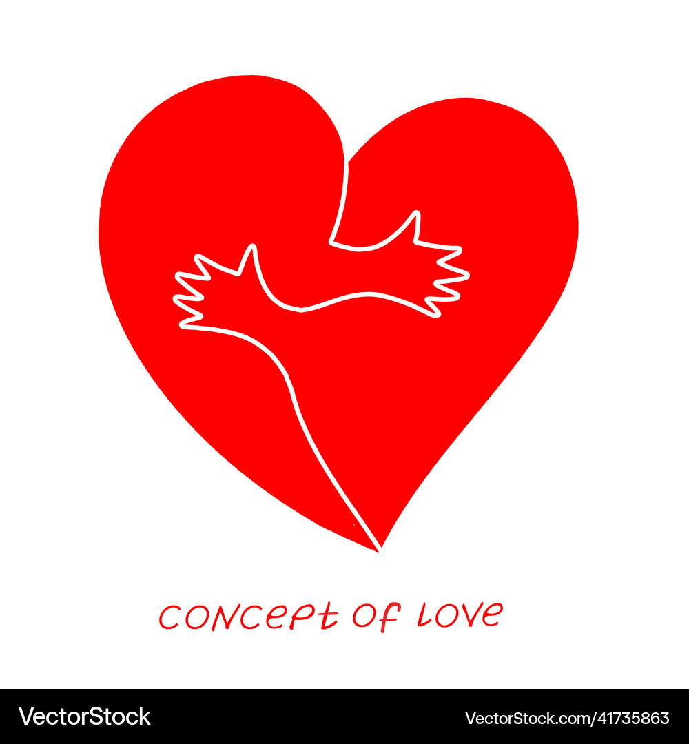 Icon of love Royalty Free Vector Image - VectorStock