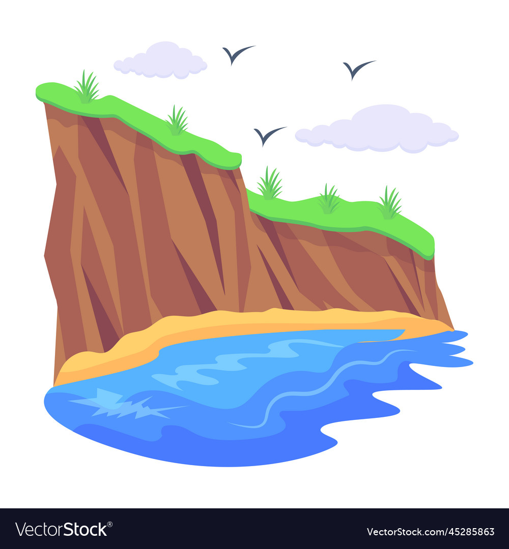 River Royalty Free Vector Image - VectorStock