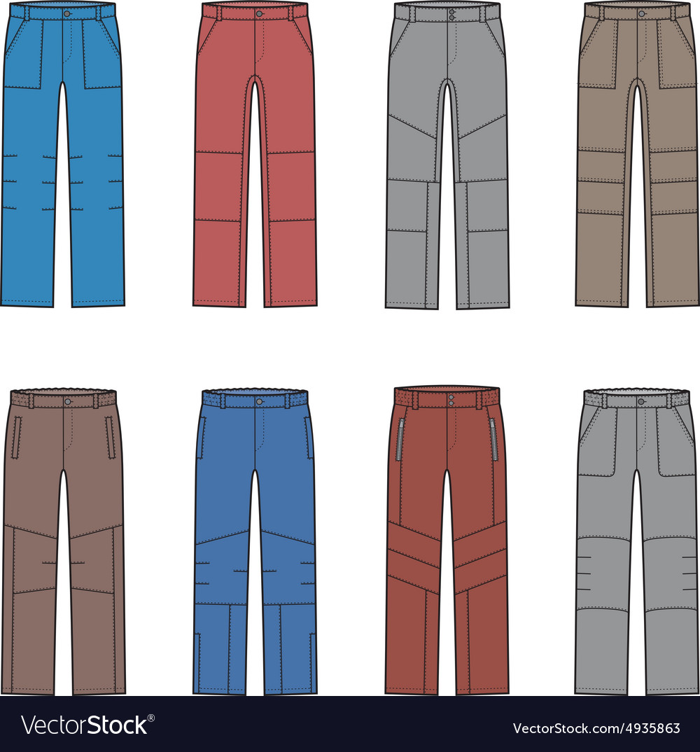 Work pants Royalty Free Vector Image - VectorStock