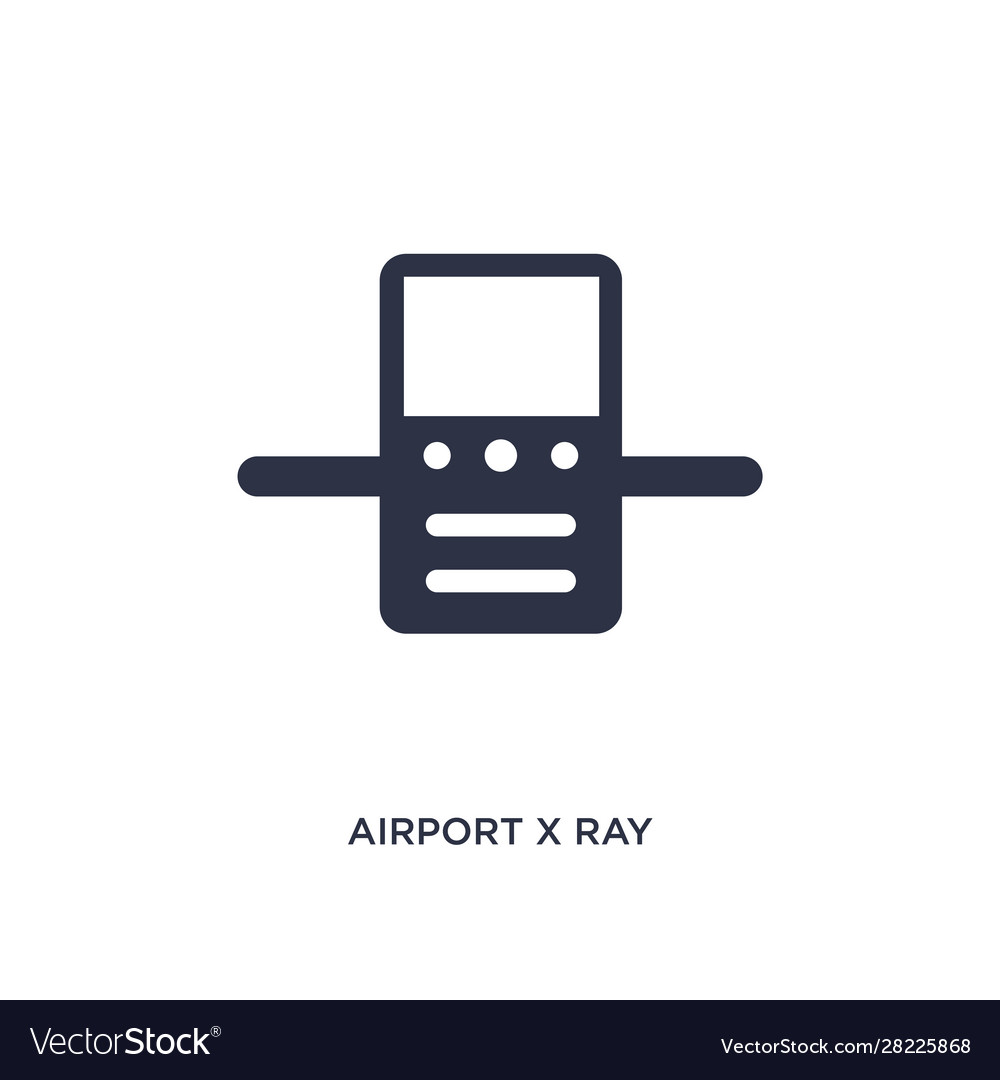 Airport x ray machine icon on white background Vector Image
