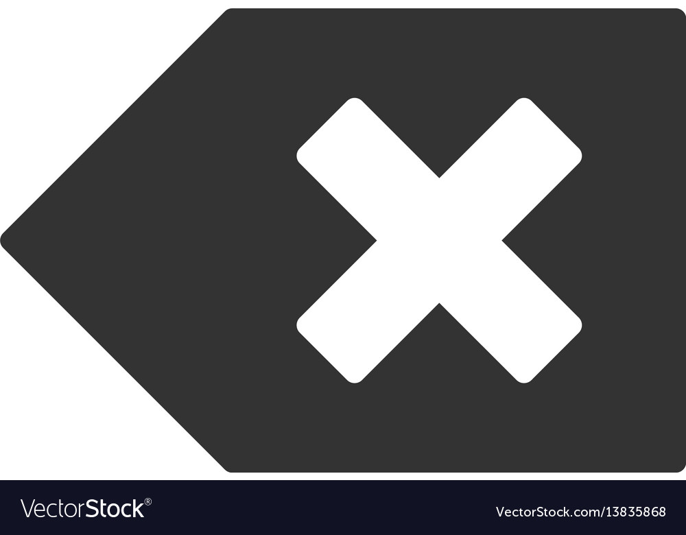 Backspace flat icon Royalty Free Vector Image - VectorStock