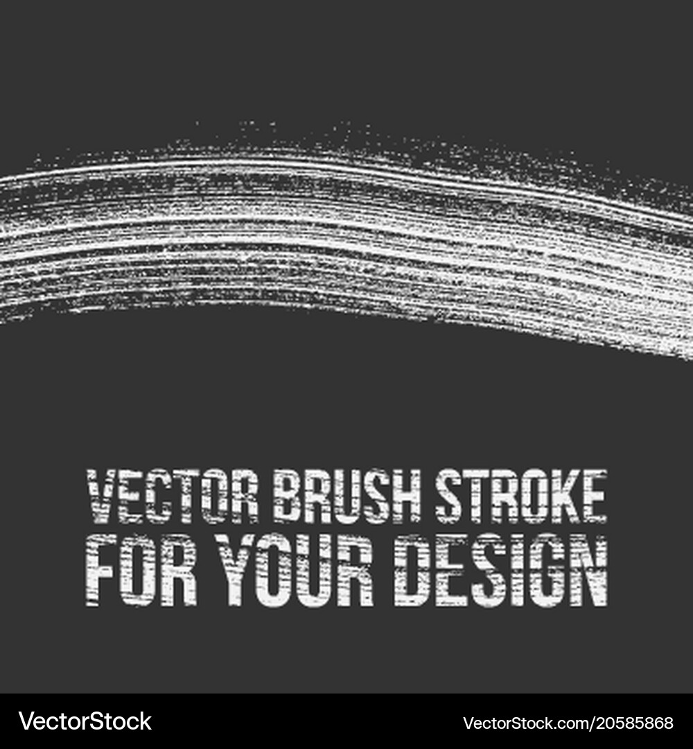 Brush stroke for your design Royalty Free Vector Image
