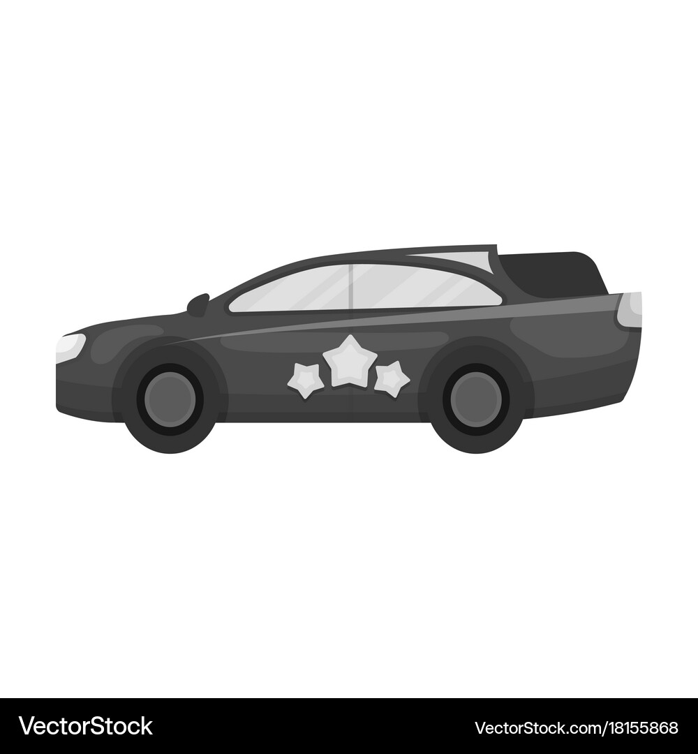 Car single icon in flat stylecar symbol Royalty Free Vector