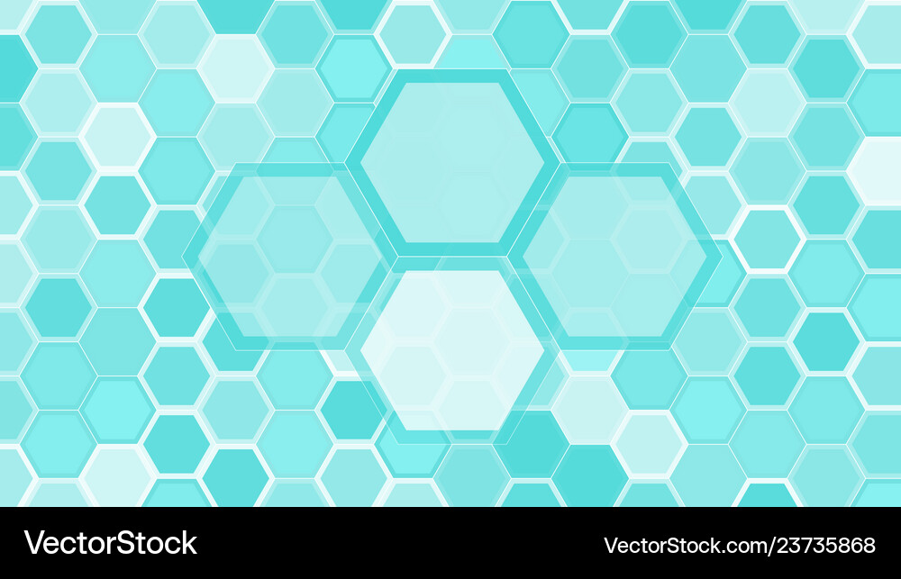 Geometrical modern artistic shapes hexagons Vector Image