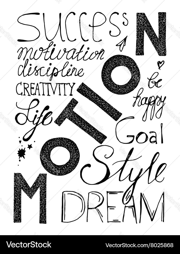 Success lifestyle lettering Royalty Free Vector Image