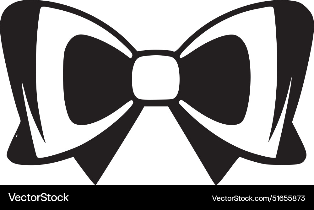 Bow - minimalist and simple silhouette Royalty Free Vector