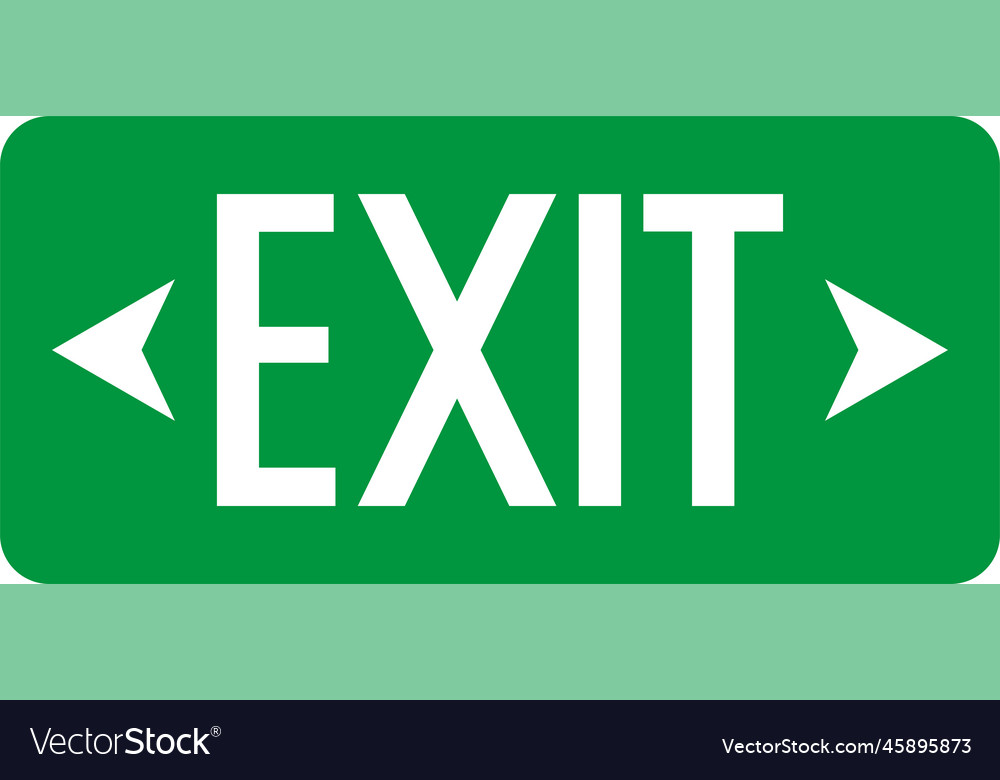 Exit Royalty Free Vector Image - VectorStock