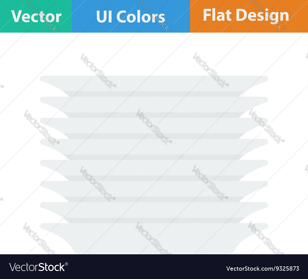 Plate stack icon Royalty Free Vector Image - VectorStock