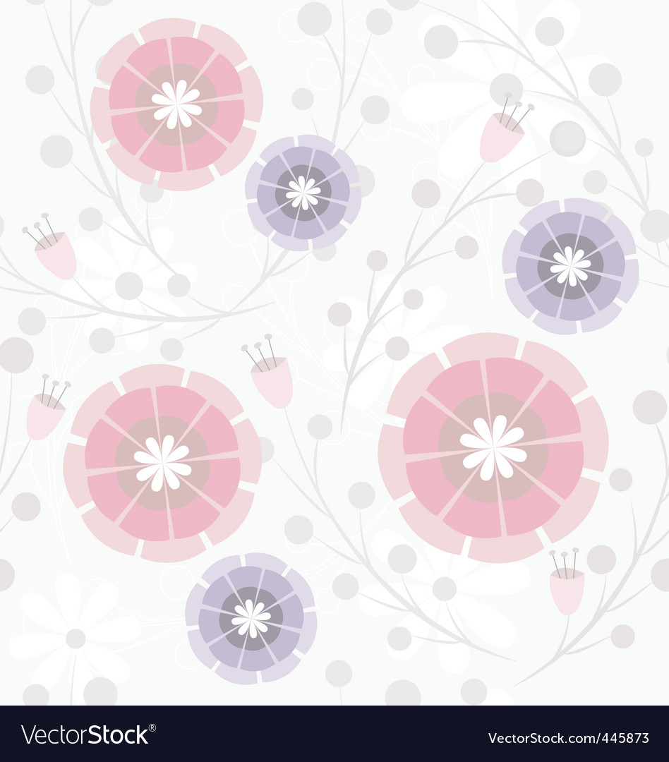 Spring floral pattern Royalty Free Vector Image