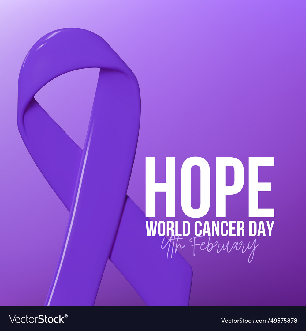 Banner For World Cancer Day Royalty Free Vector Image