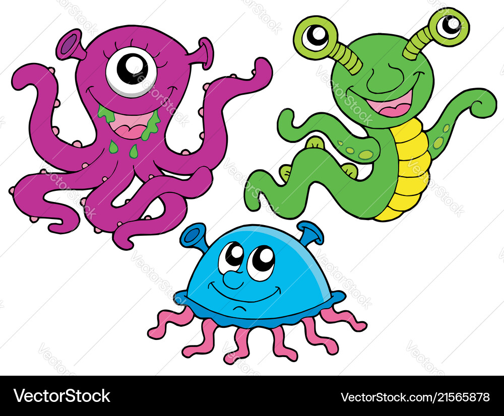 Monster collection 1 Royalty Free Vector Image