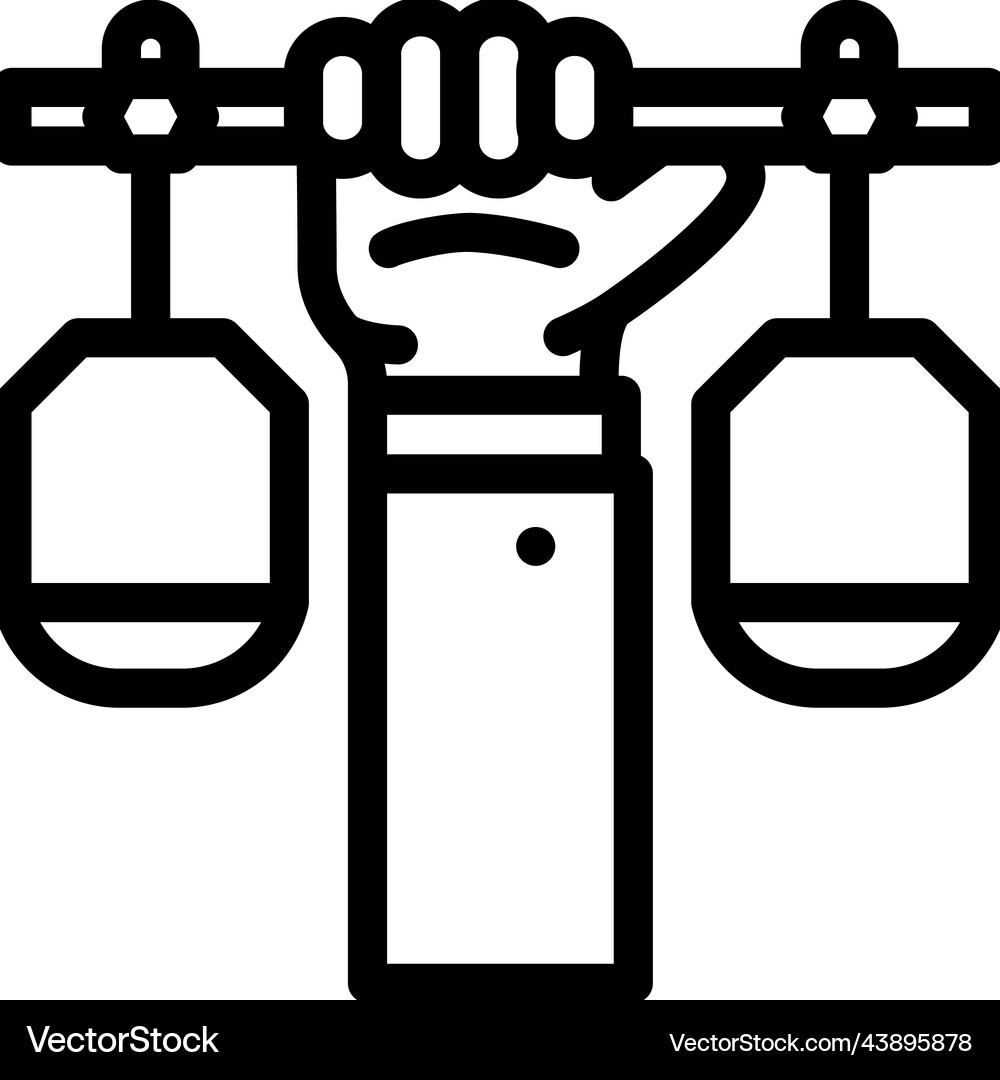 Principle business ethics line icon Royalty Free Vector