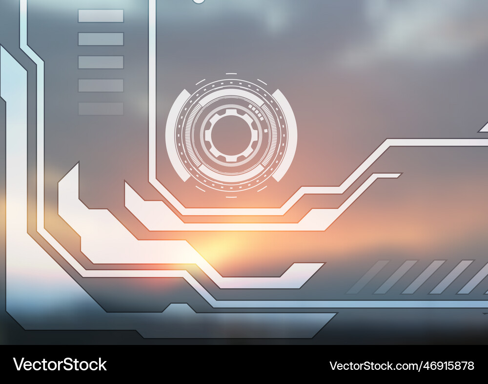 Technology futuristic geometric abstract Vector Image