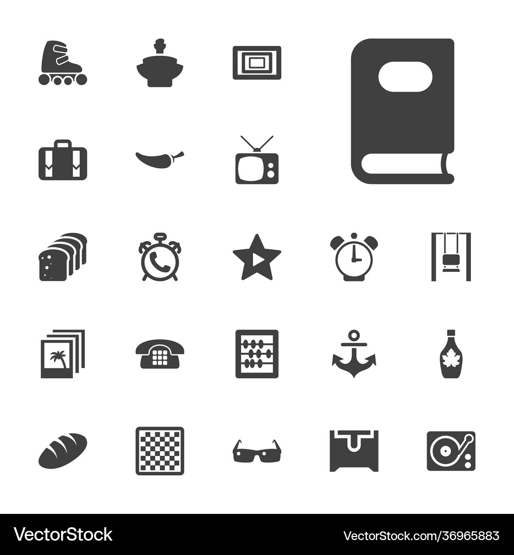 22 vintage icons Royalty Free Vector Image - VectorStock
