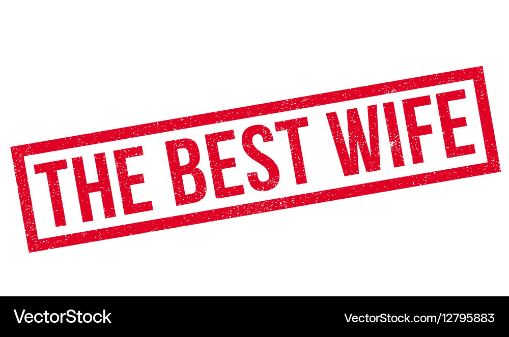 Best wife rubber stamp Royalty Free Vector Image