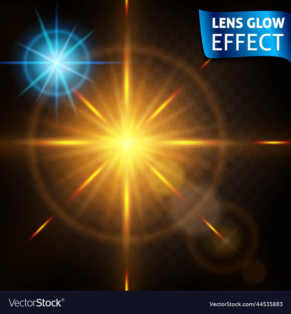 Bright light effects of high quality Royalty Free Vector