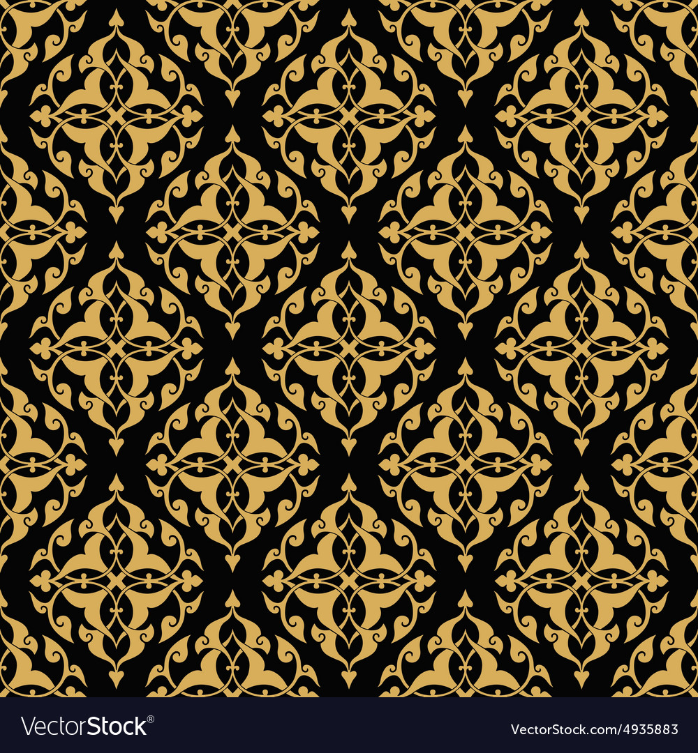 Gold pattern Royalty Free Vector Image - VectorStock