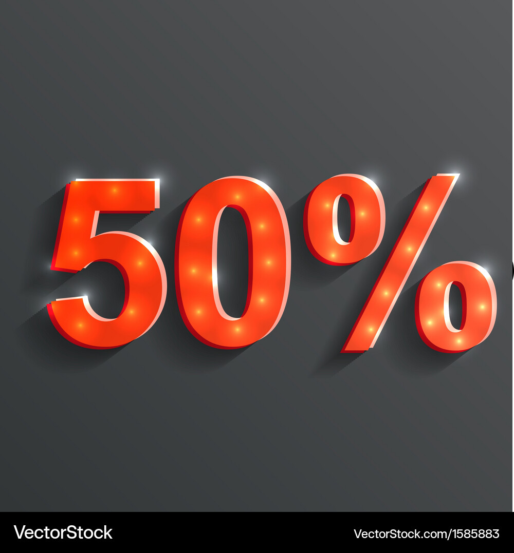 Icon of the 50 Royalty Free Vector Image - VectorStock