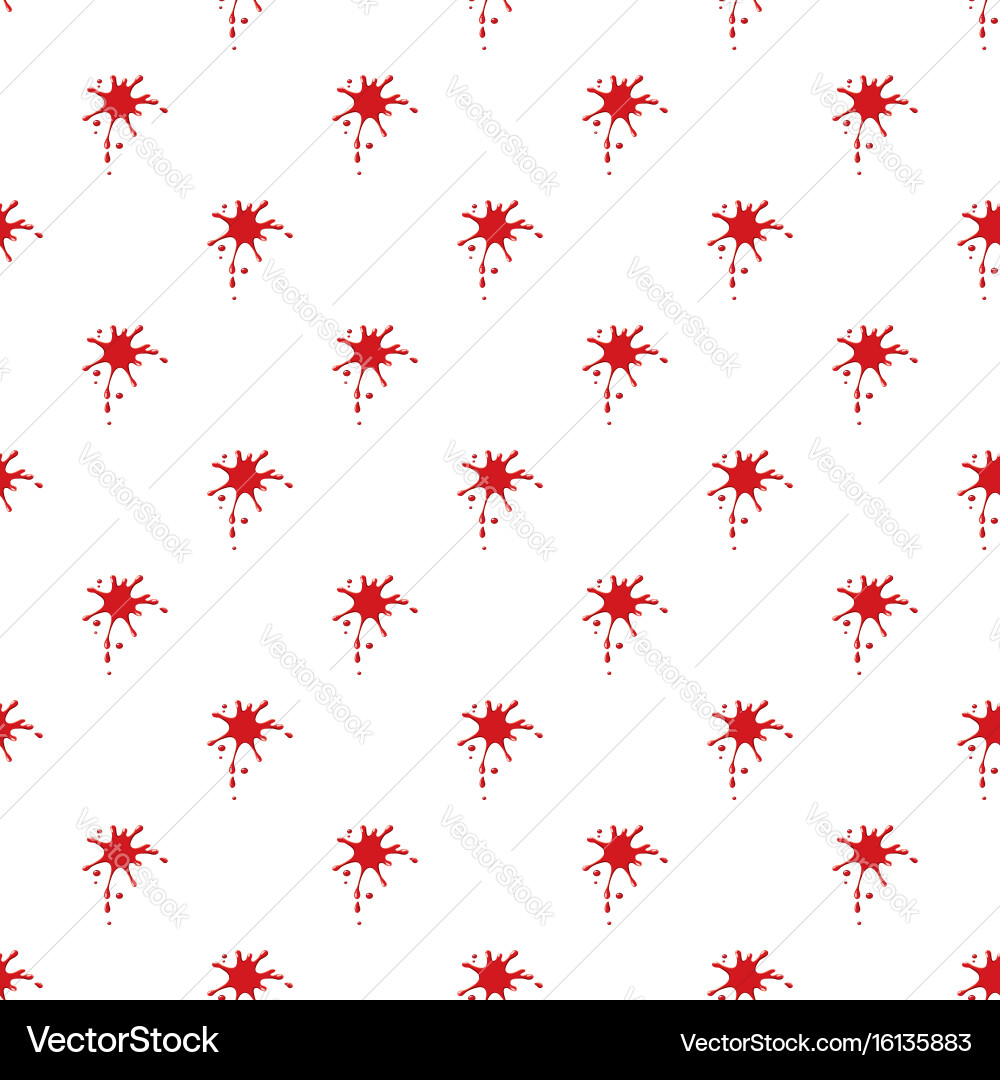 Red drops blood pattern Royalty Free Vector Image