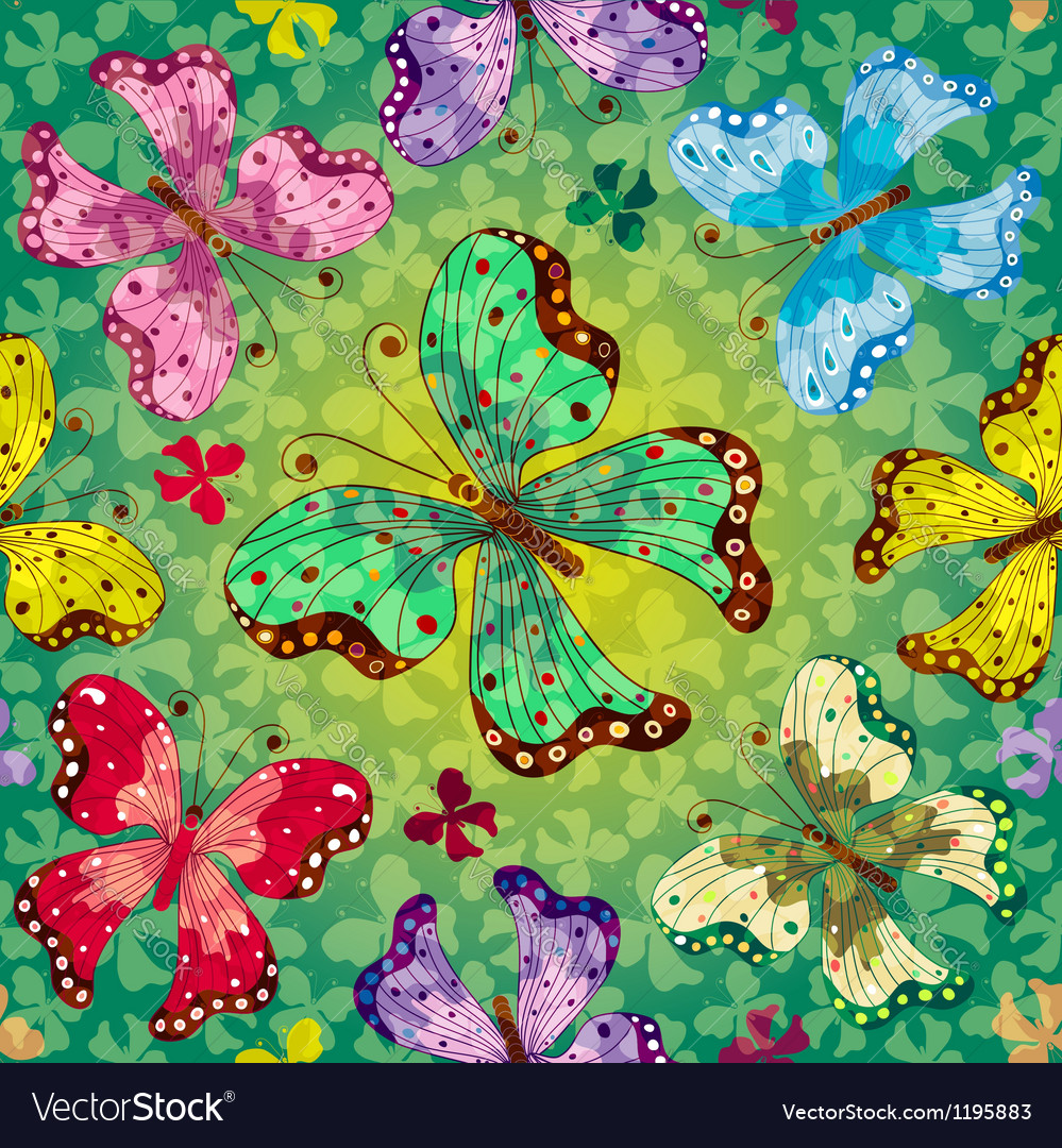 Seamless spring pattern Royalty Free Vector Image