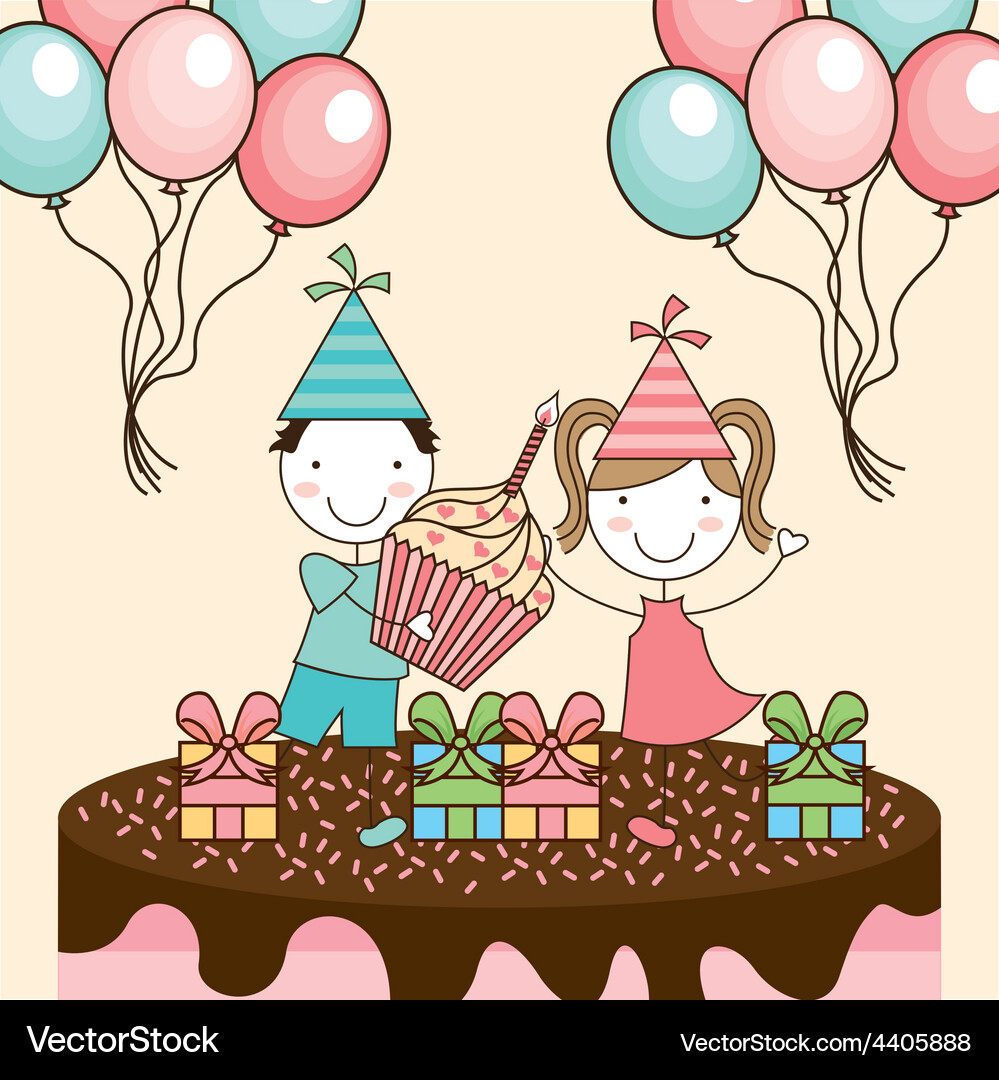 Birthday party Royalty Free Vector Image - VectorStock