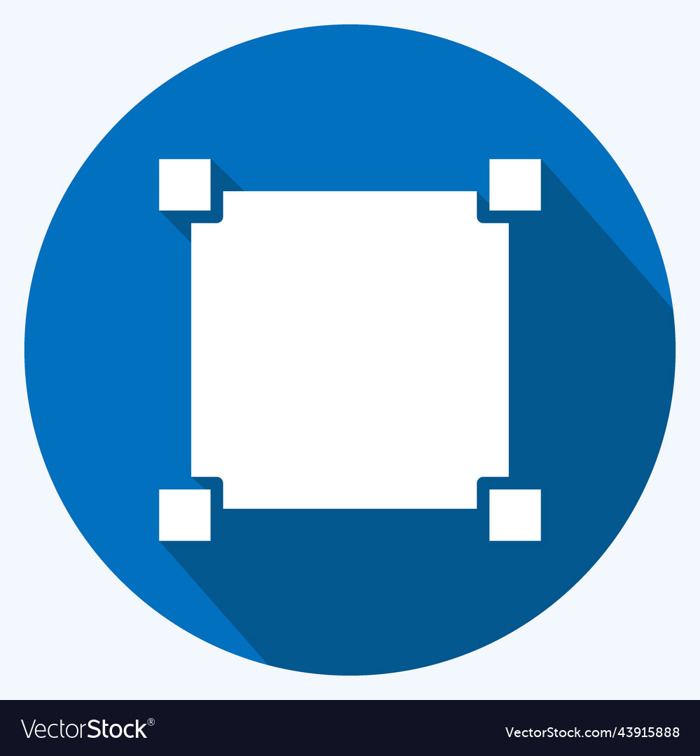 Icon draw square related to graphic design tools Vector Image Icon draw square related to graphic design tools Vector Image