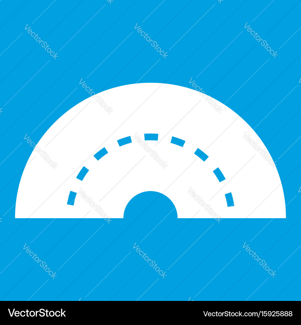 Round turning road icon white Royalty Free Vector Image