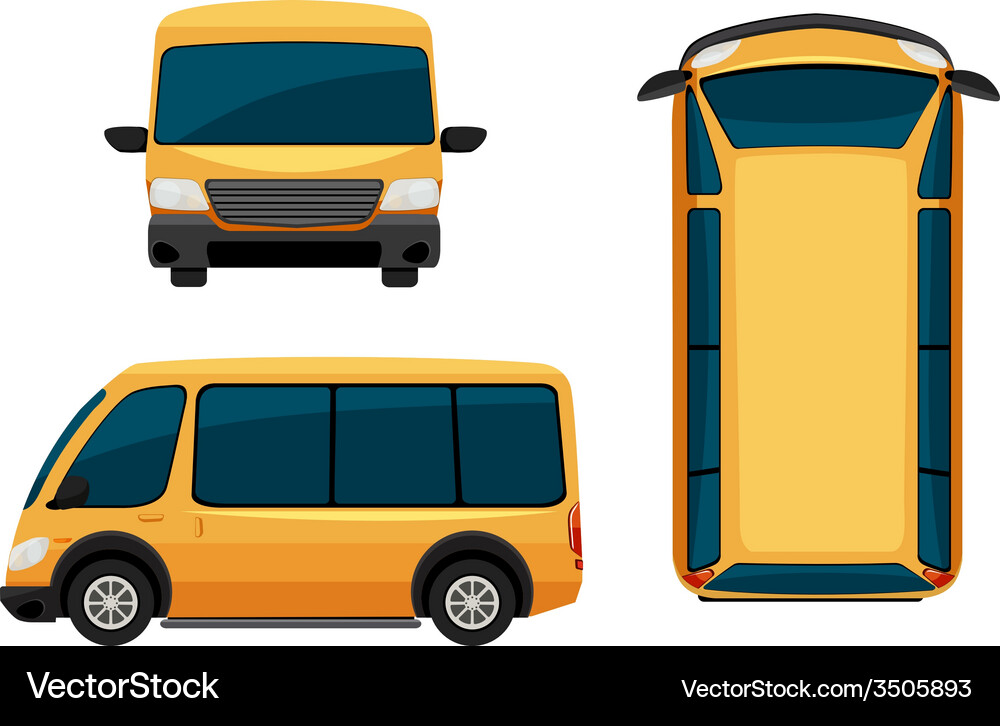 A view of vehicle Royalty Free Vector Image - VectorStock