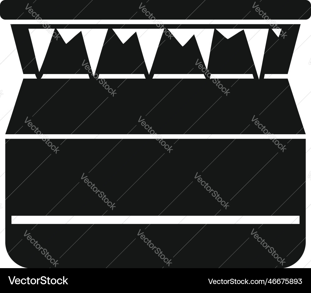 Broken freezer icon simple repair service Vector Image