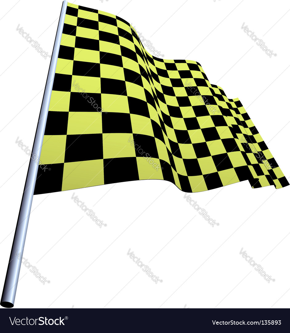 Checked flags Royalty Free Vector Image - VectorStock