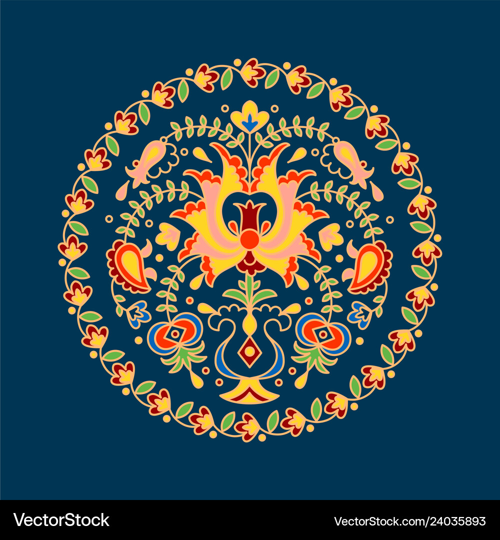Hand drawn national crimean tatar pattern Vector Image