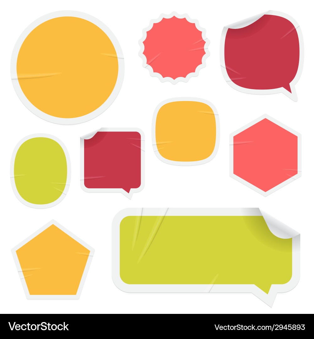 Labels and stickers Royalty Free Vector Image - VectorStock