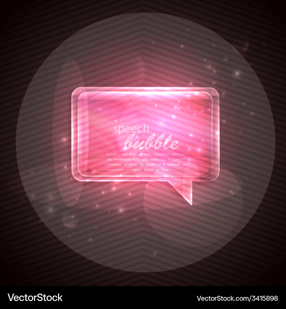 Abstract pink background with glass transparent Vector Image