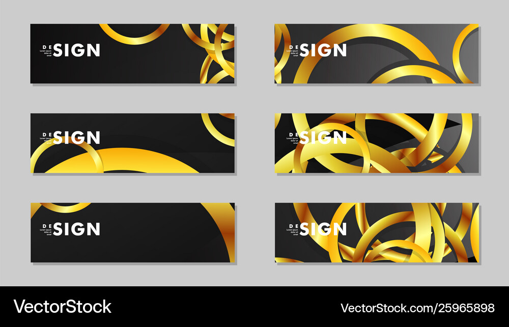 Banners with abstract metal backgrounds Royalty Free Vector
