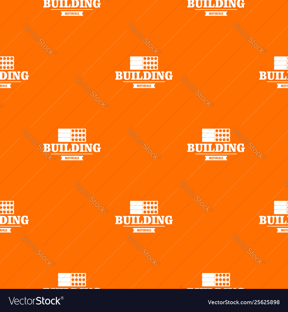 Construction emblem pattern orange Royalty Free Vector Image