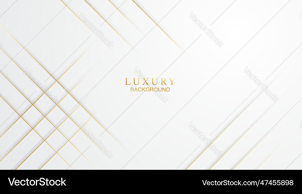 Elegant modern 3d gold line background Royalty Free Vector