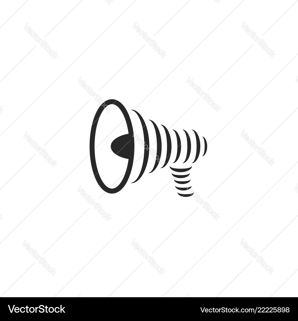 Modern megaphone logo great design for any Vector Image