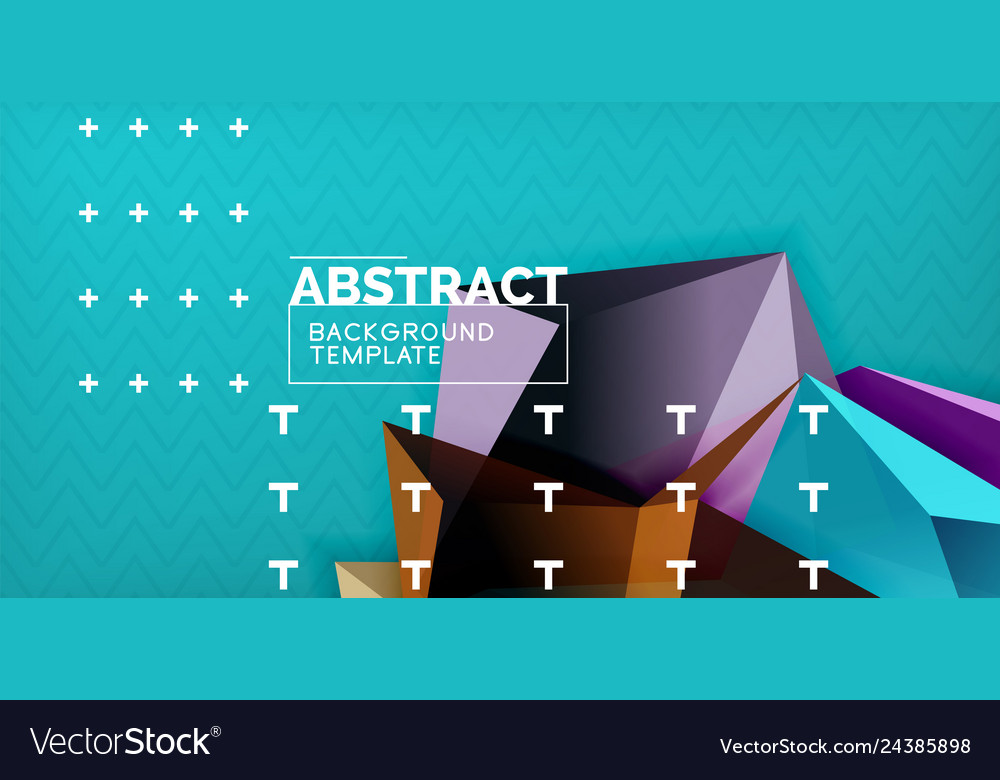 Triangular low poly background design Royalty Free Vector