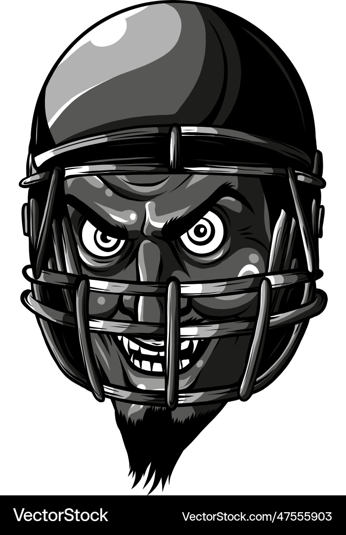 Devils football team design with mascot wearing Vector Image