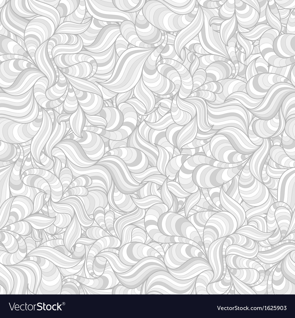 Seamless abstract hand-drawn waves pattern Vector Image