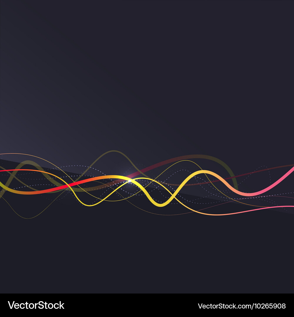 Abstract background wavy colorful swirly line Vector Image