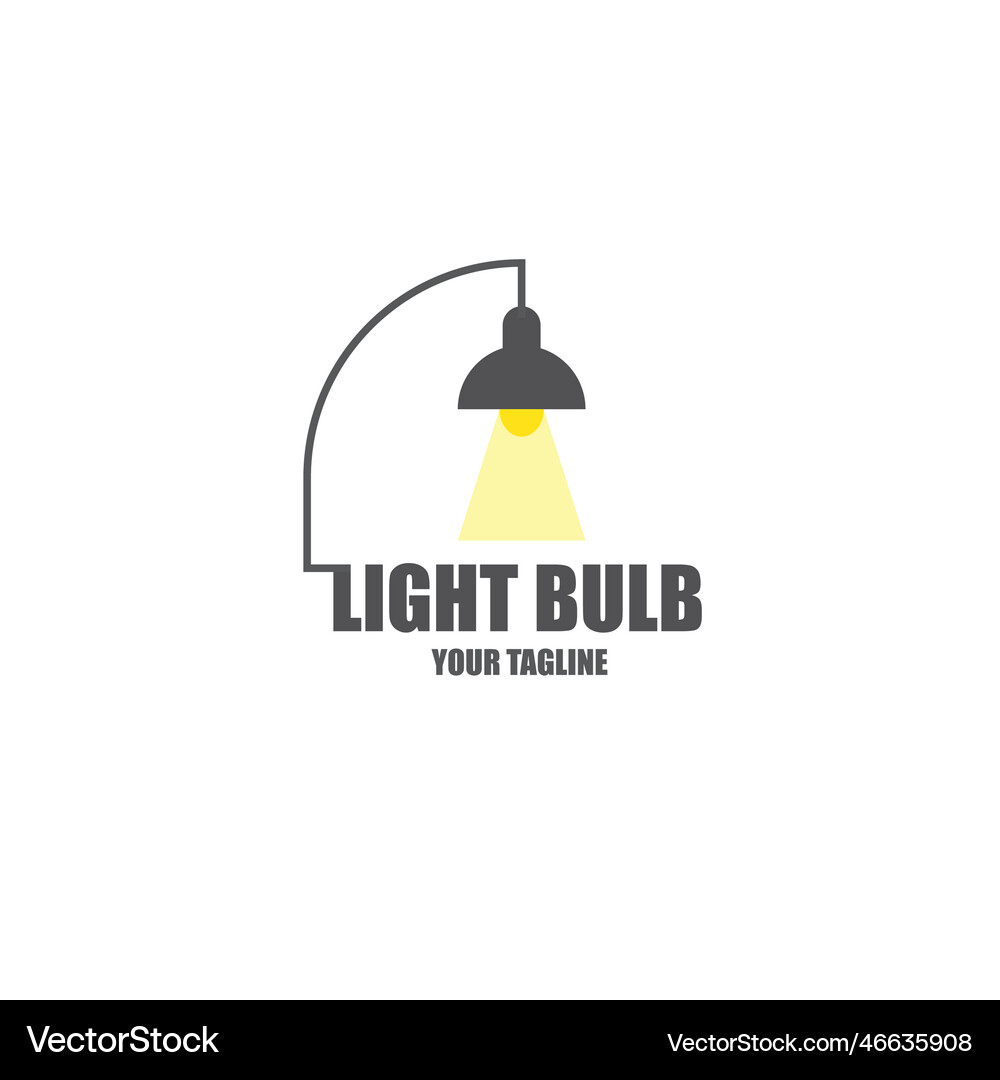 Light logo template for business branding Vector Image